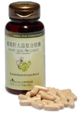 GNC Herbal Plus Whole Herb Garlic Plus Grape Seed
