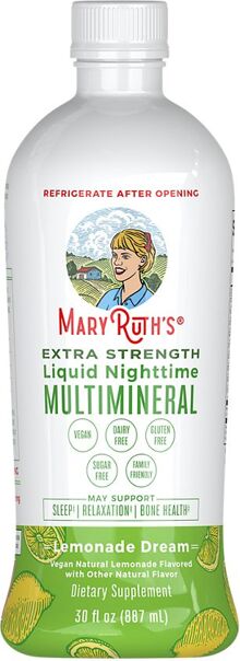 Mary Ruth's Liquid Nighttime Multimineral, Extra Strength