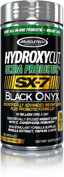 MuscleTech Hydroxycut Ultra Probiotic+ SX-7 Black Onyx