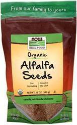 NOW Alfalfa Seeds, Certified Organic | Save at PricePlow